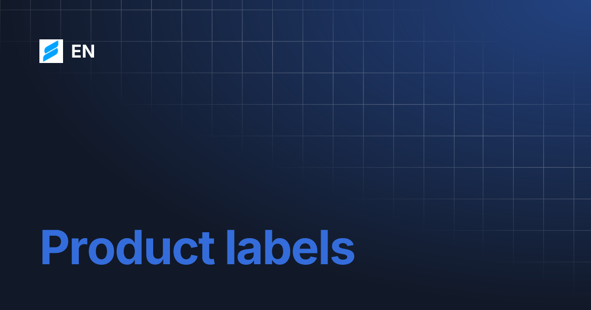 Product labels | EN
