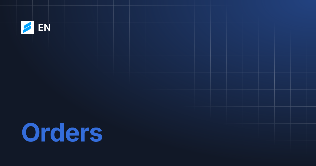 Orders | EN